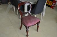 Set of 10 Reproduction Mahogany Balloon Back Chairs with Scallop Shell ...