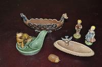 Group Lot of Wade Pottery Including Pipe Holder, Whimsy, Dishes ...